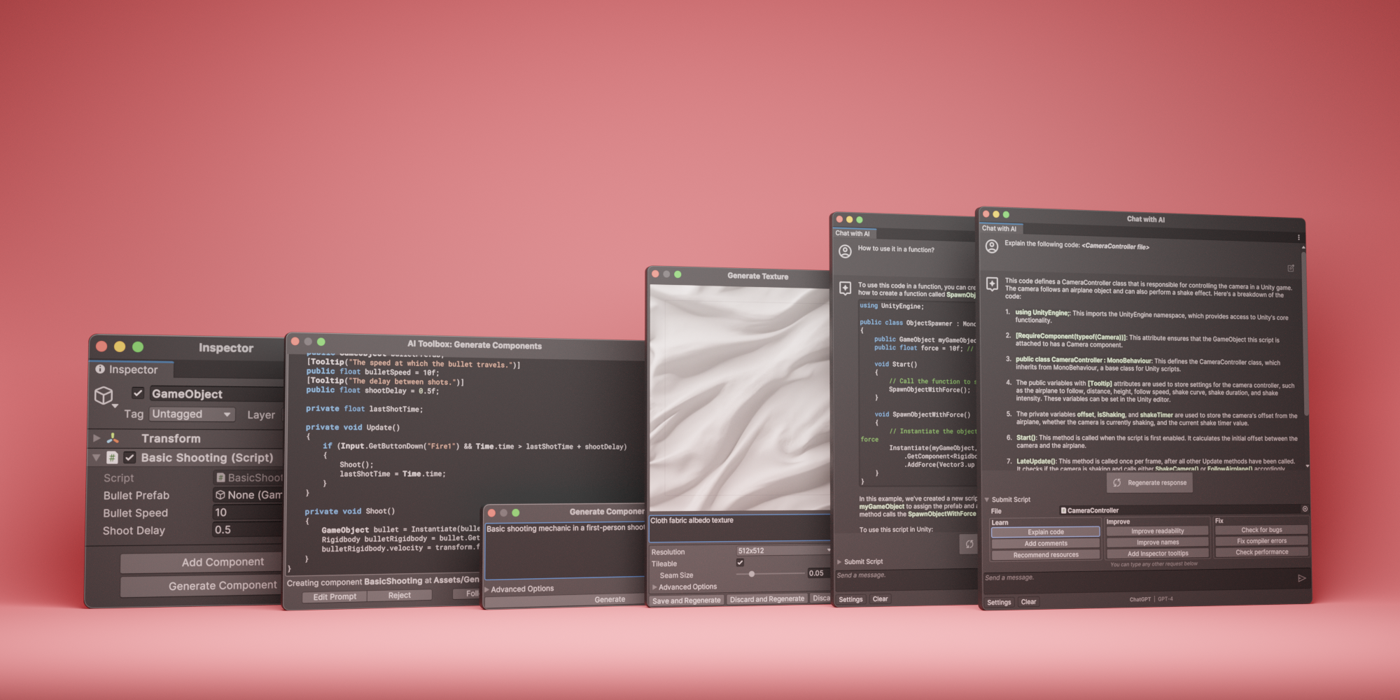 AI Toolbox with ChatGPT, DALL·E, Whisper, Gemini etc